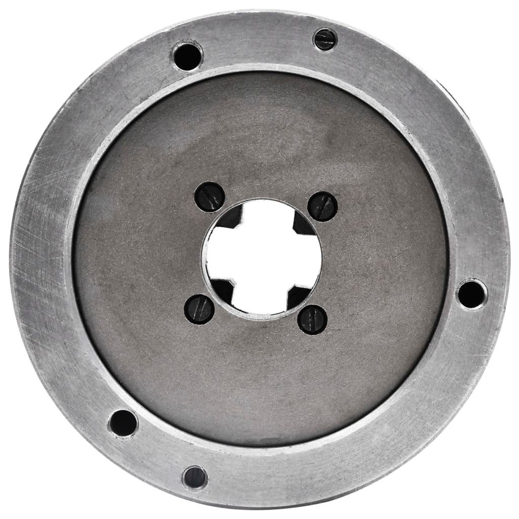 vidaXL Schraubzwinge 4-Backen-Drehfutter Selbstzentrierend 125 mm Stahl ...