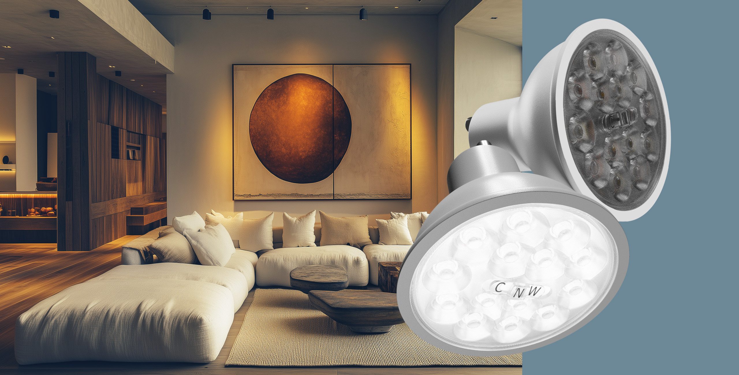 SpectrumLED LED-Leuchtmittel LED GU10 6W Reflektor 550lm 38° mit Linse weiß 230V CCT 3000-6000K ...