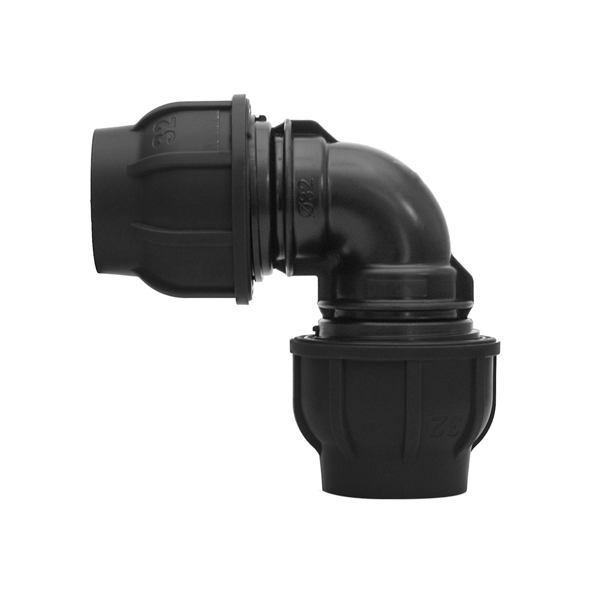 GEBO Steckfitting Plast Klemmverbinder Winkel 90° - für PE-Rohr - DVGW zugelassen, Ø 20 mm