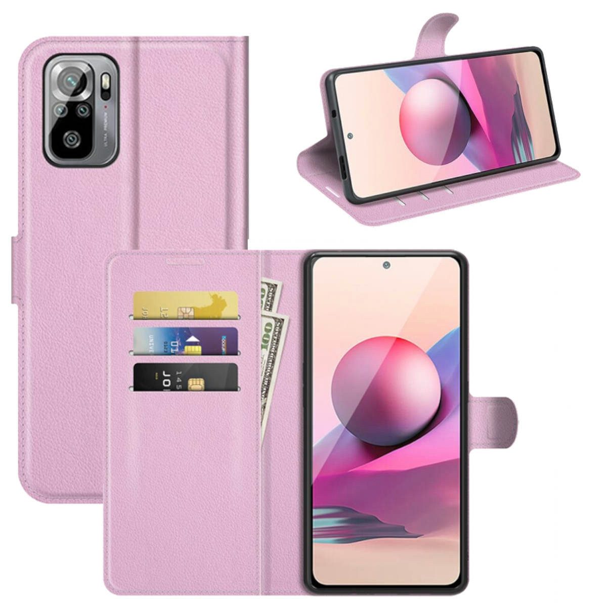 Wigento Handyhülle Für Xiaomi Redmi Note 10 Pro Handy Tasche Wallet