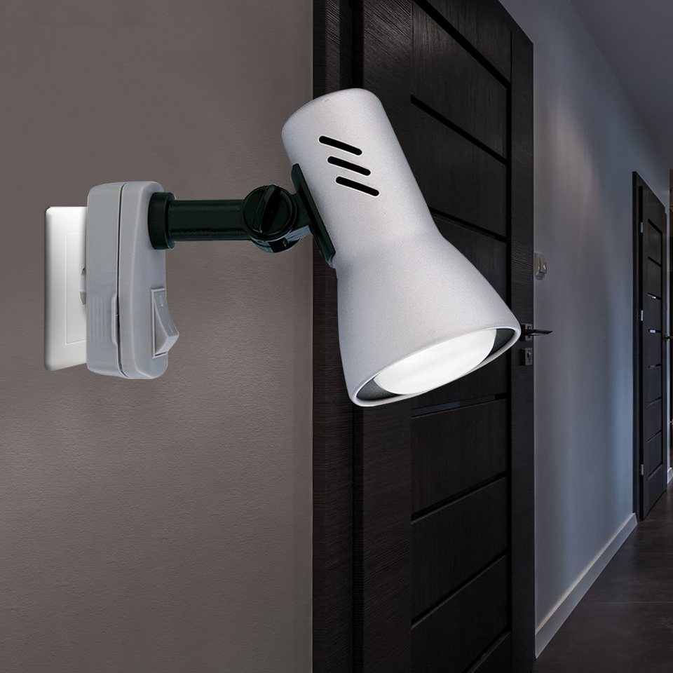Etc Shop Wandleuchte Steckerleuchte E14 Steckdosenlampe Mit Schalter