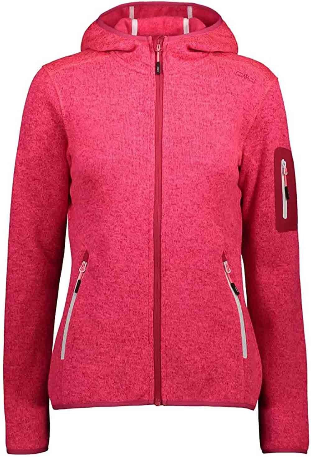 Cmp Strickfleecejacke Cmp Damen Strickfleecejacke Mit Kapuze 3h19826 13c