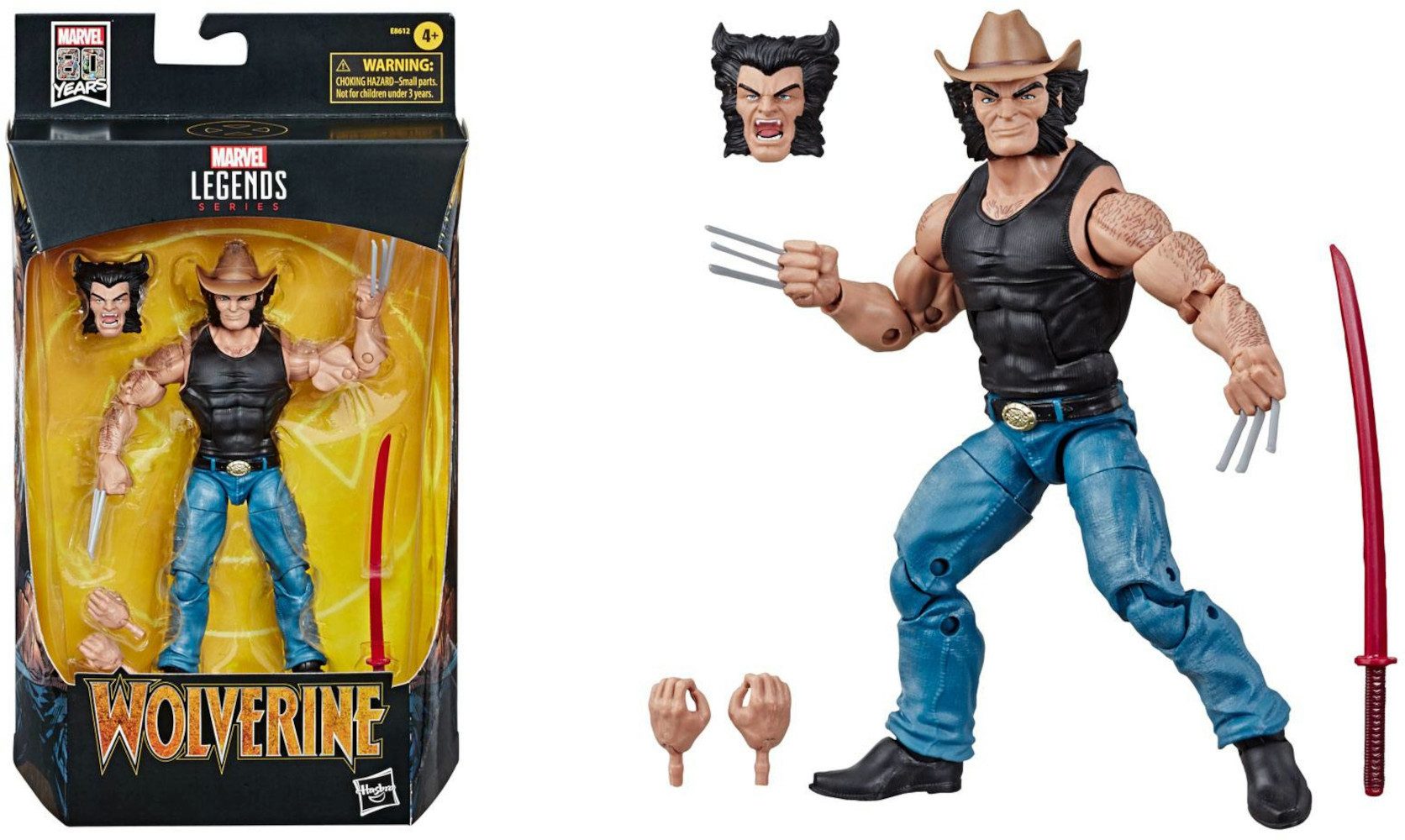 Hasbro Actionfigur MARVEL LEGENDS WOLVERINE COWBOY LOGAN ACTIONFIGUR