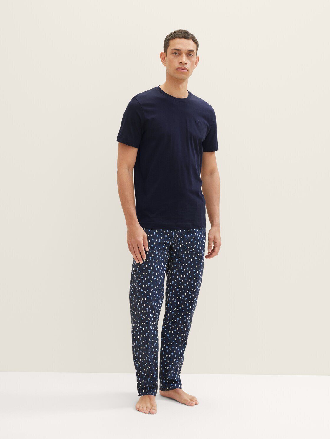 Tom Tailor Schlafhose Pyjamahose Mit Palmenprint