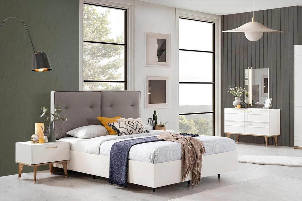 Jvmoebel Schlafzimmer Set Schlafzimmer Garnitur Doppelbett Komplette