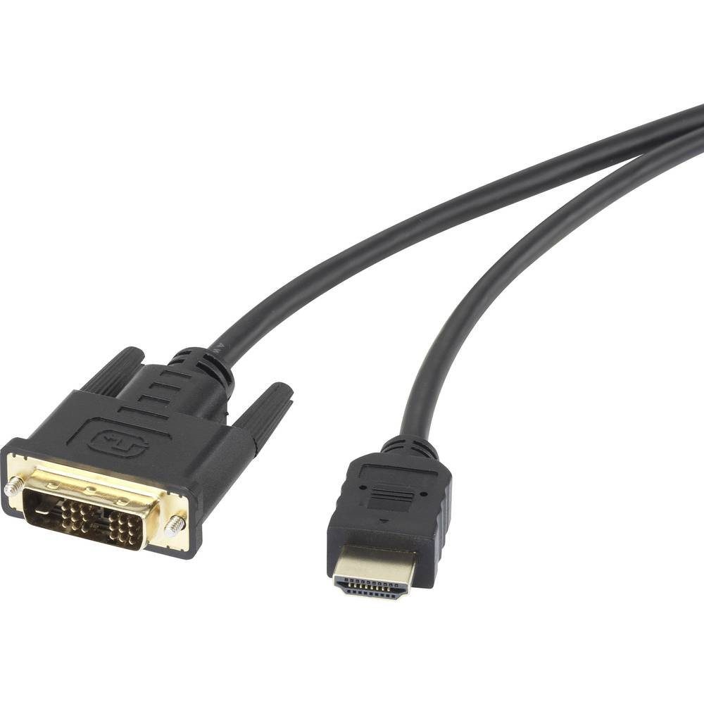 Renkforce DVI 18+1pol. zu HDMI Anschlusskabel 1.8 m HDMI-Kabel, Diese ...