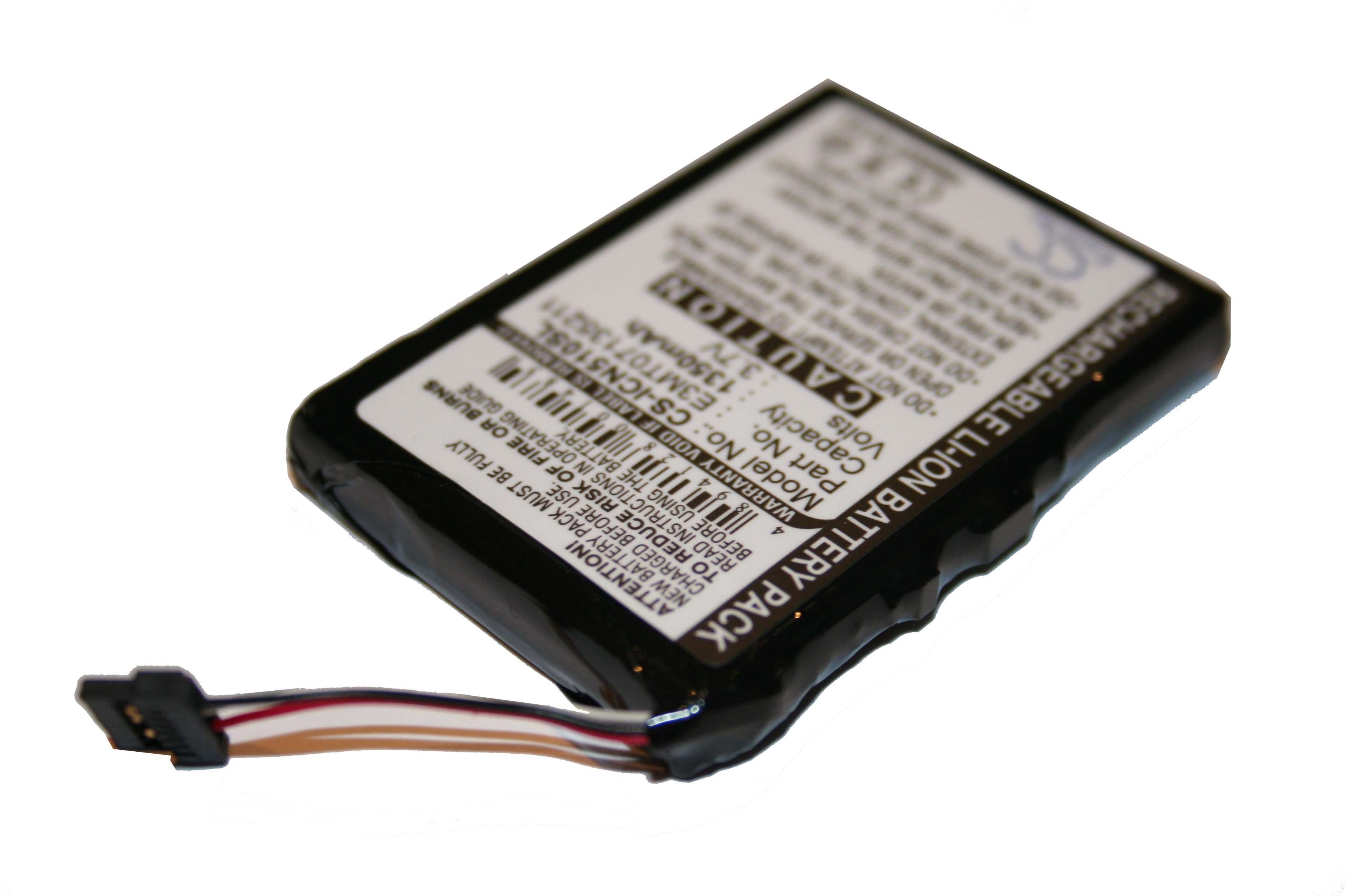 vhbw Ersatz für Navman E3MT07135211 für Navigation Strassen Navigation Akku Li-Ion 1350 mAh (3,7 V)