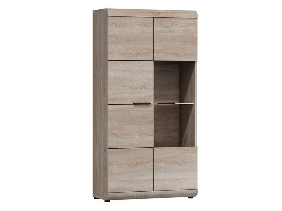 Mirjan24 Vitrine Link 80 Li02 Mit 2 Türen Led Beleuchtung Als