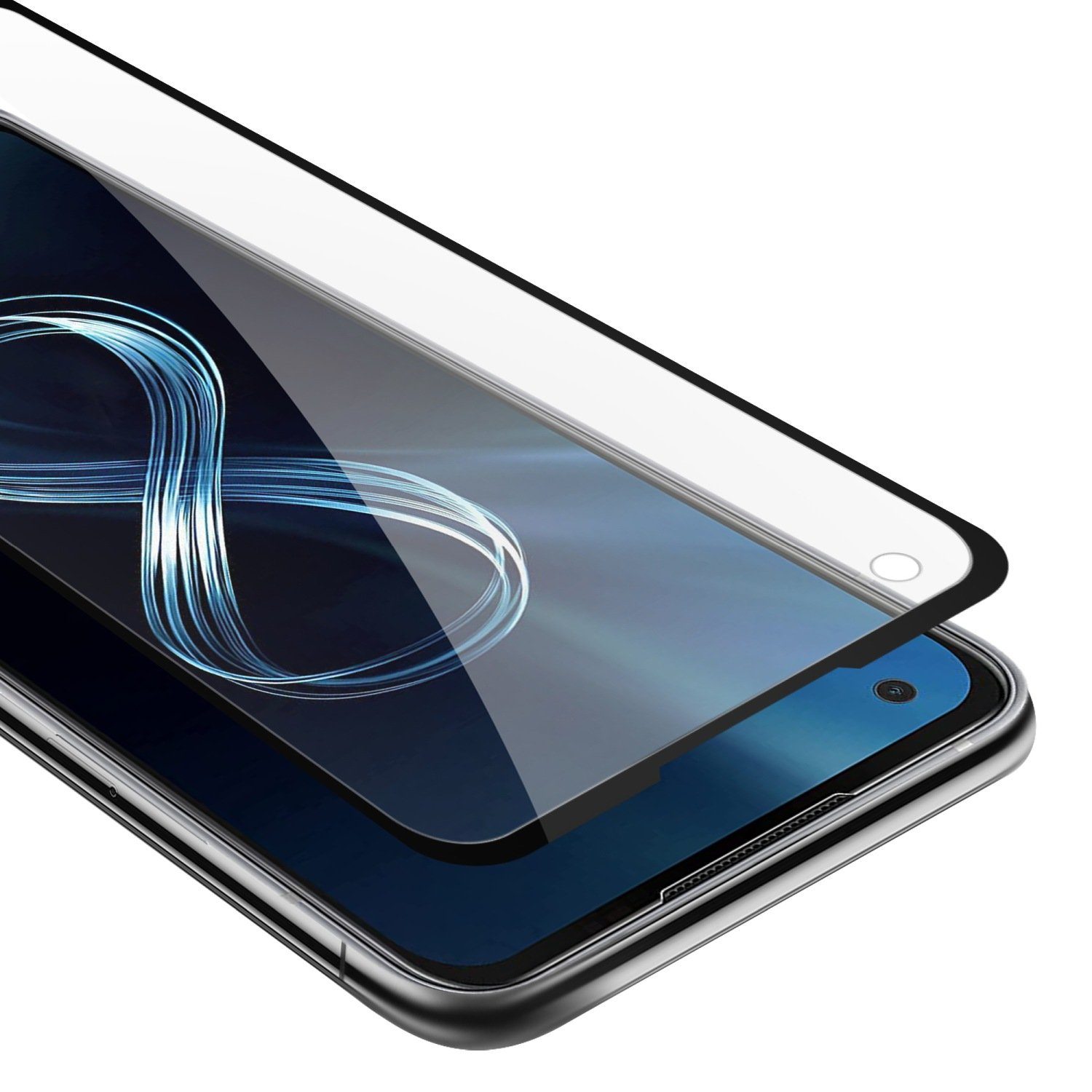 Cadorabo Schutzfolie Fullc Tempered Asus Zenfone 8 Vollbild
