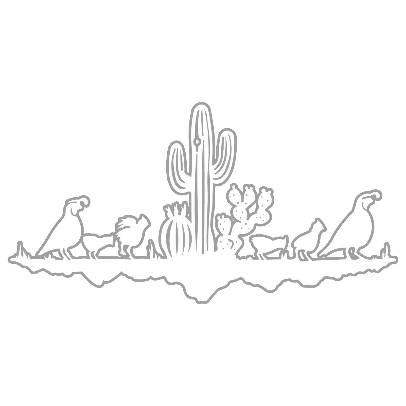 Jumpeak Wanddekoobjekt Kaktus Und Vogel Wanddekorationwüstenoase Dekor