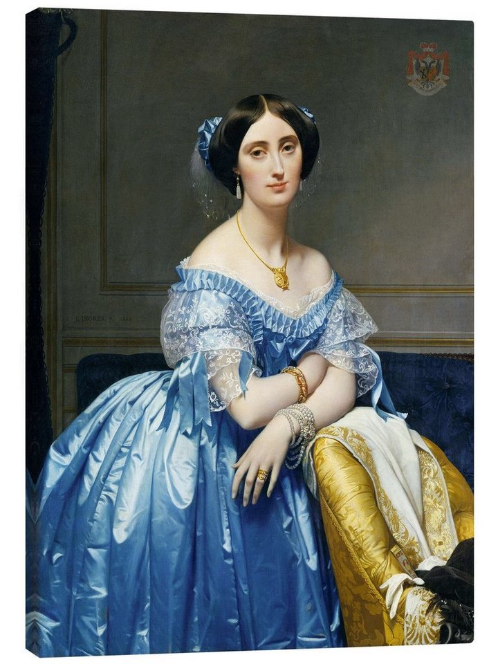 Posterlounge Leinwandbild Jean Auguste Dominique Ingres Prinzessin De