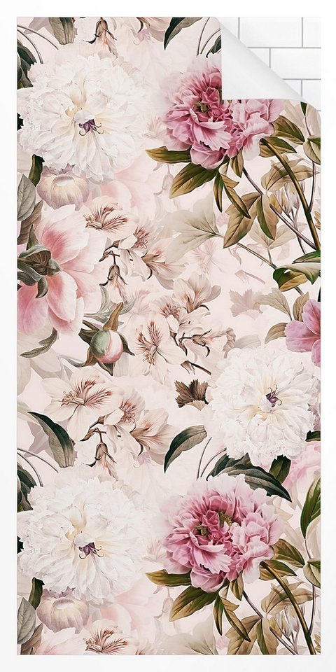 Bilderdepot24 Badrückwand Blumen Rosa Duschrückwand Ohne Bohren Dusche