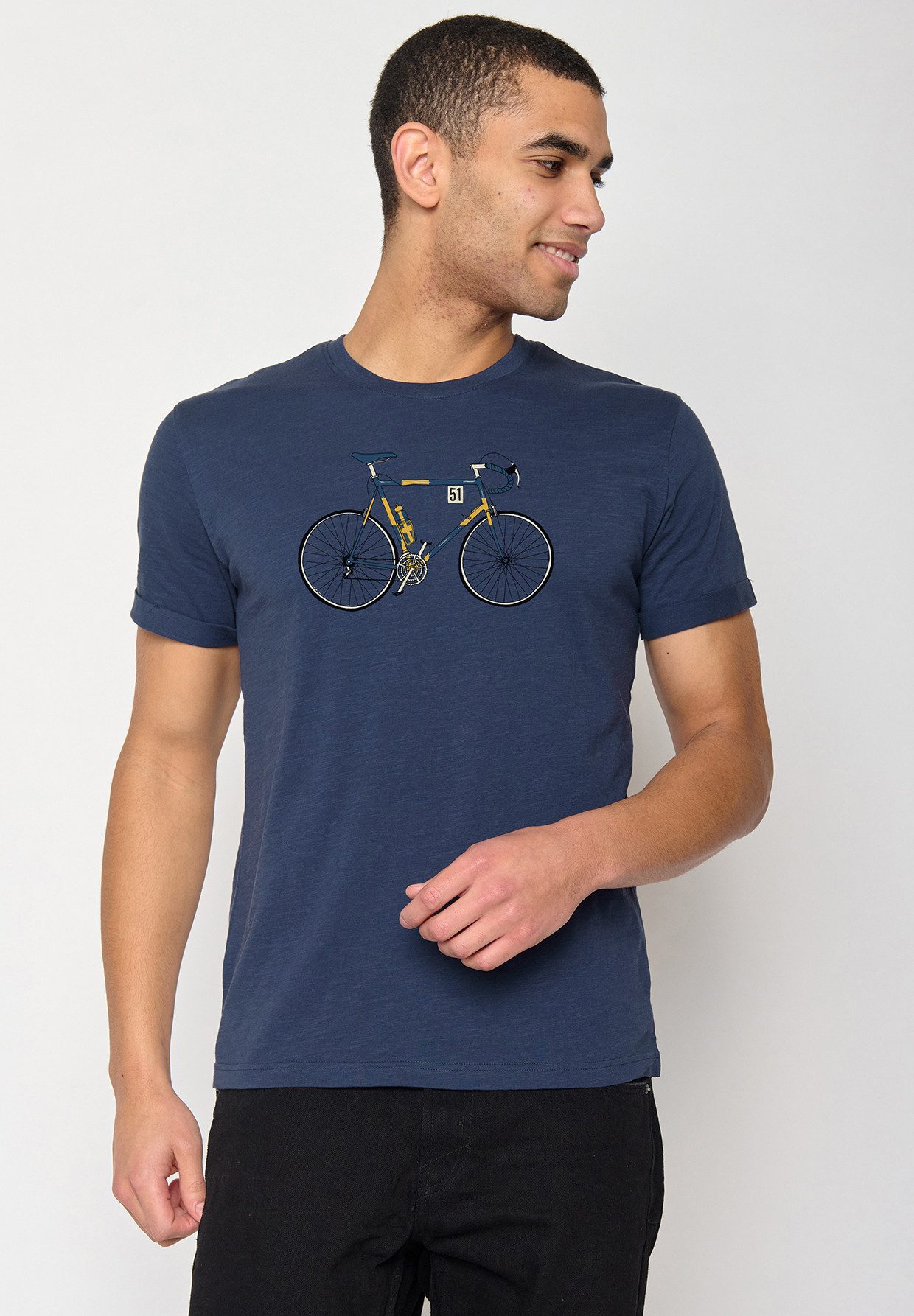 GreenBomb T-Shirt Bike Knut, Umweltfreundliches Material