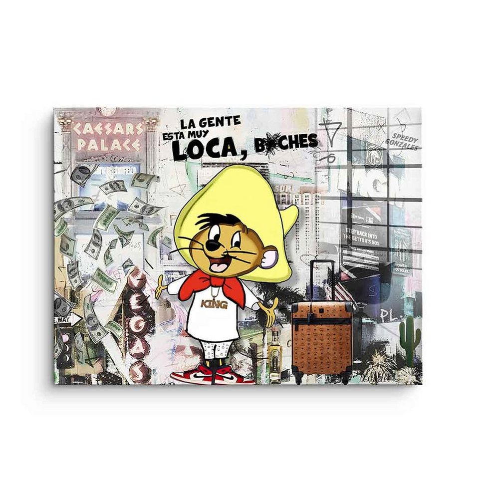 Dotcomcanvas® Acrylglasbild Speedy Gonzales Acrylglas Acrylglasbild