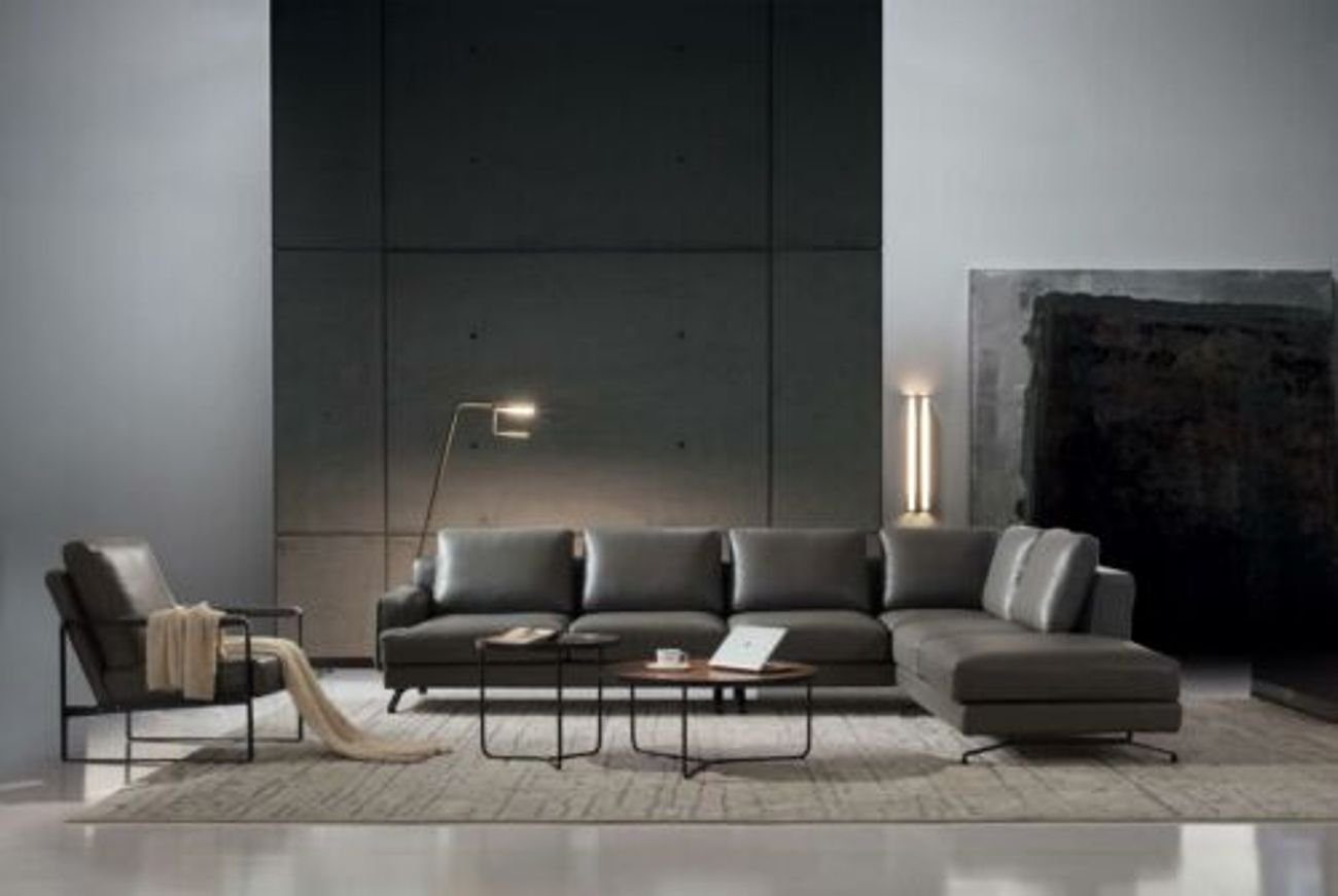 Jvmoebel Ecksofa Garnitur Italien Sofa Leder Eck Couch Sitz Landschaft