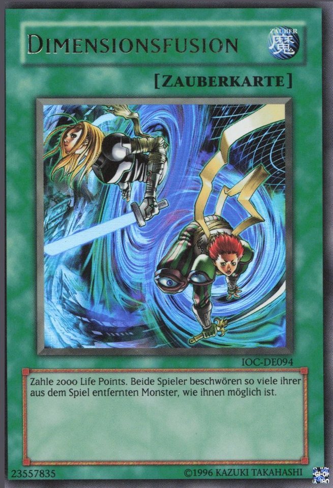 Recollectibles Sammelkarte Yugioh Karte Dimensionsfusion V 1 Deutsch