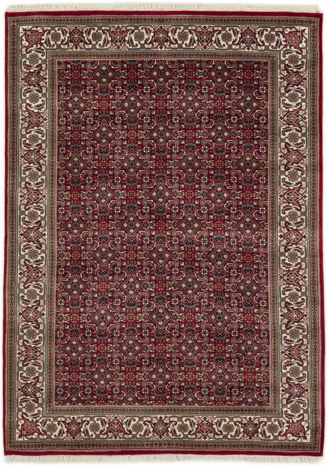 Orientteppich Indo Bidjar 141x204 Handgeknüpfter Orientteppich Nain