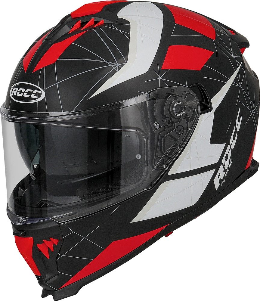 ROCC Motorradhelm 390 Integralhelm Dekor Matt