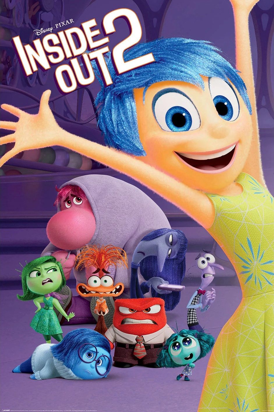 Poster Inside Out 2 - Emotionen- Poster 61x91,5 cm