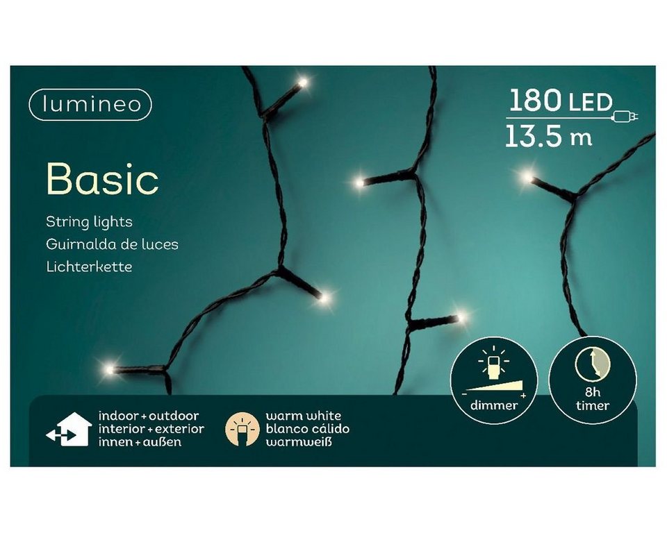 Lumineo LED-Lichterkette »Lumineo Lichterkette Basic 180 LED's 13,5 m ... Lumineo LED-Lichterkette »Lumineo Lichterkette Basic 180 LED's 13,5 m ...