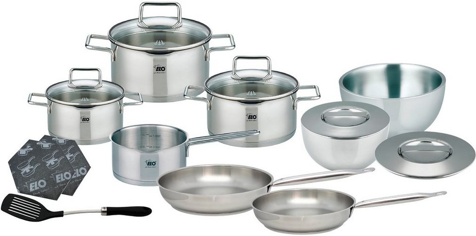 Elo Topf Set Smart Steam Edelstahl 1810 Set 11 Tlg Fleischtopf 16