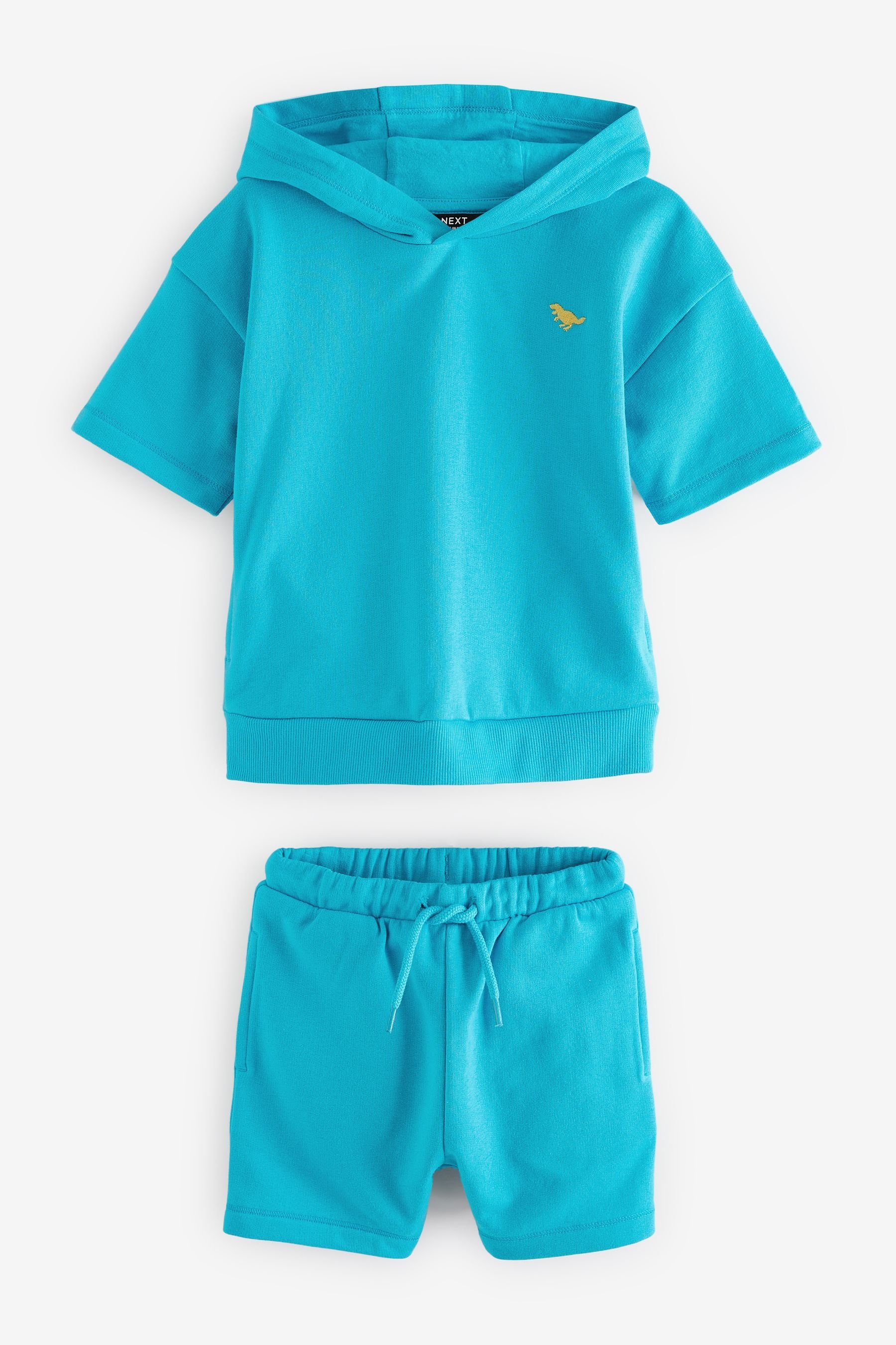 Next Sweatanzug Kurzärmeliges Kapuzen Sweatshirt Und Shorts Im Set 2