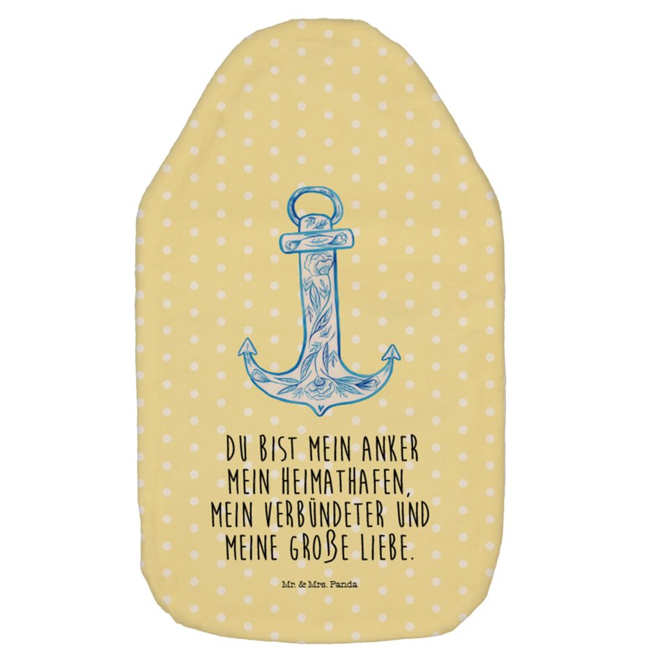 Mr. & Mrs. Panda Wärmflasche Anker Blau - Gelb Pastell - Geschenk ... Mr. & Mrs. Panda Wärmflasche Anker Blau - Gelb Pastell - Geschenk ...