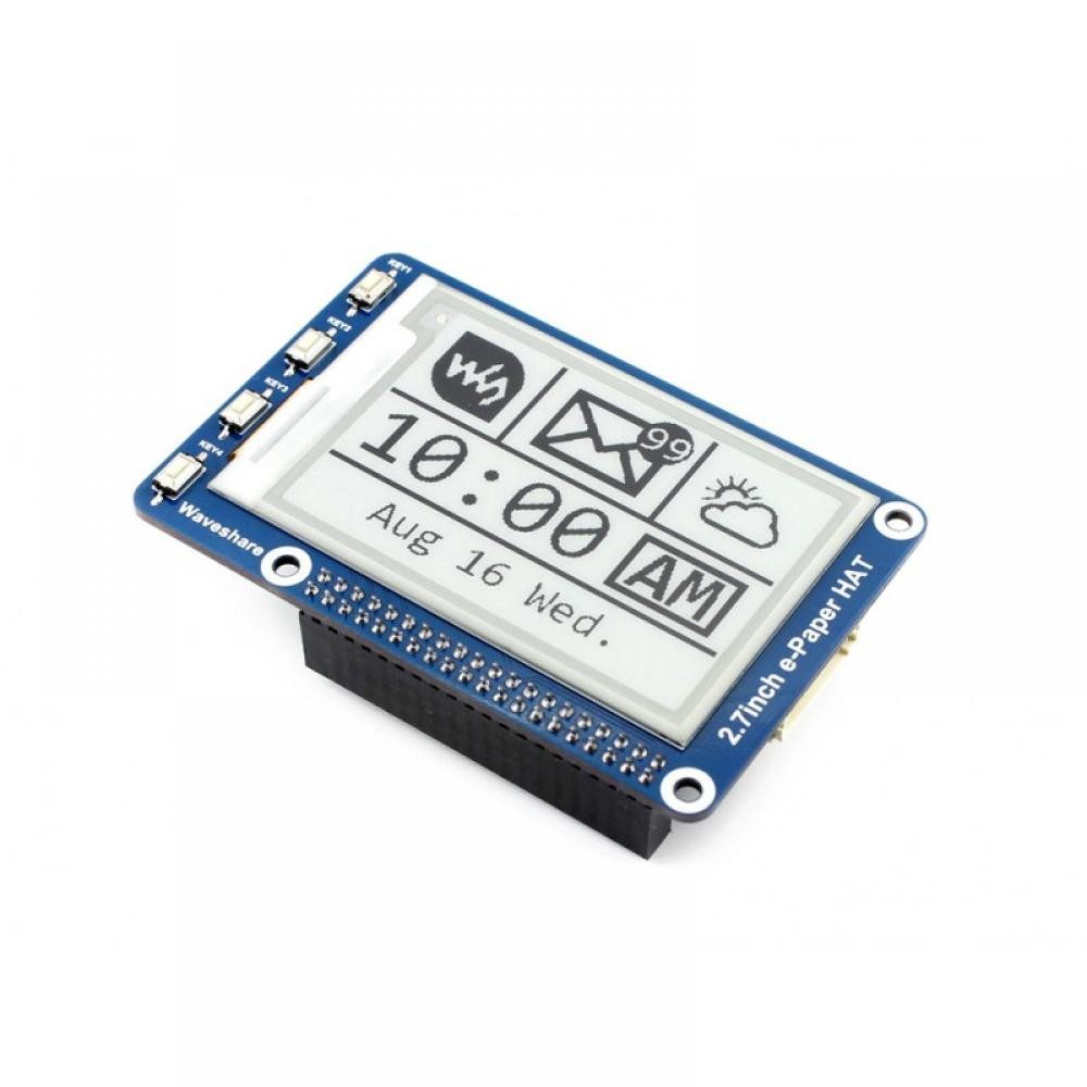 Waveshare LED-Display 2.7 264×176 ePaper Display HAT für Raspberry Pi