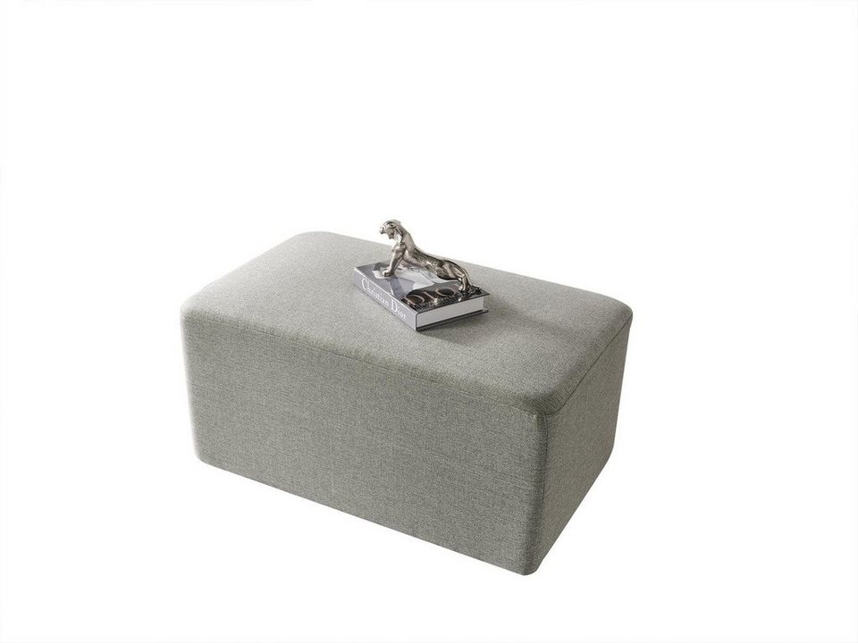 Jvmoebel Hocker Hocker Textil Luxus Modern Tische Grau Holz Textil