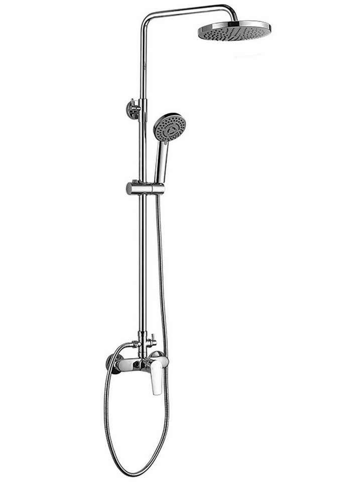 Kolman Duschsystem Duschsäule Luga Brausegarnitur Höhe 1256 Cm In Chrom