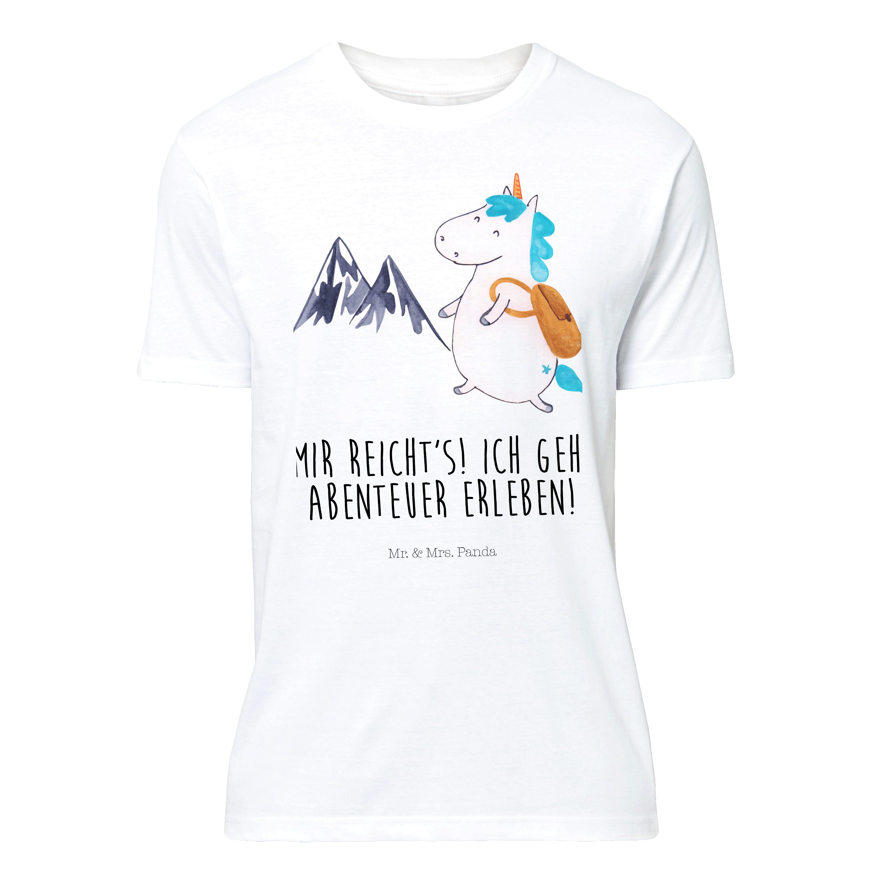 Mr And Mrs Panda T Shirt Einhorn Bergsteiger Weiß Geschenk