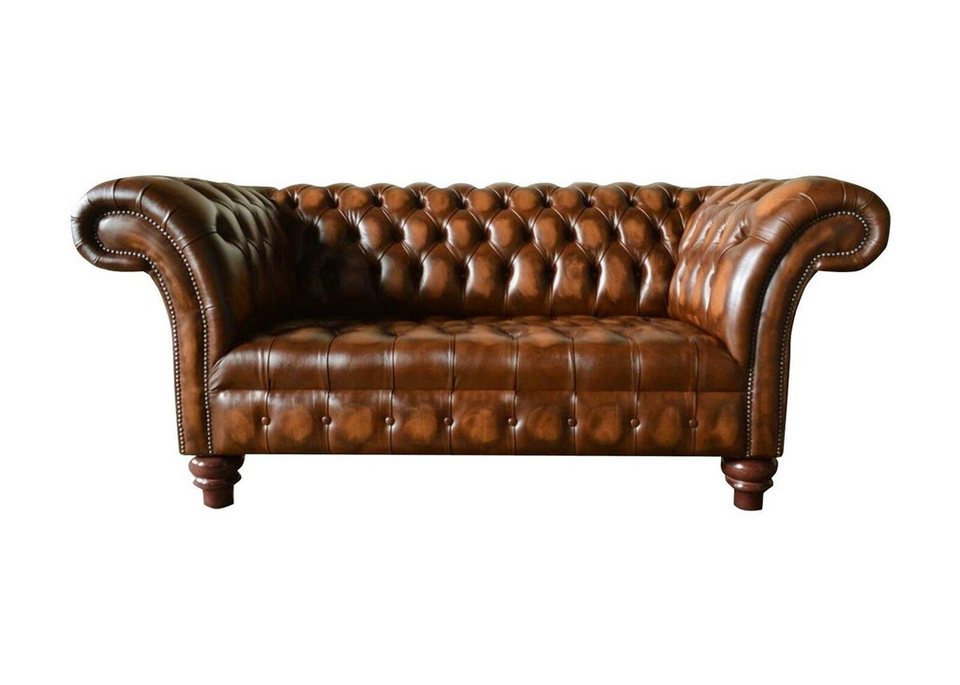 Xlmoebel Chesterfield Sofa Design Chesterfield 2 Sitzer Sofa Braun