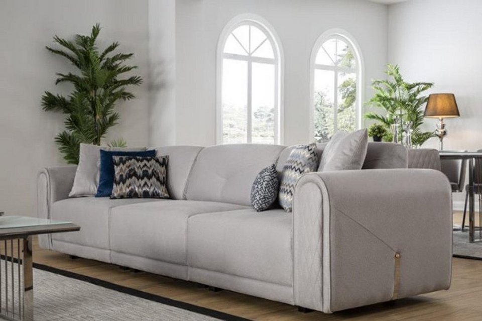 Jvmoebel 4 Sitzer Sofa 4 Sitz Stoff Wohnzimmer Modernes Design Sofas