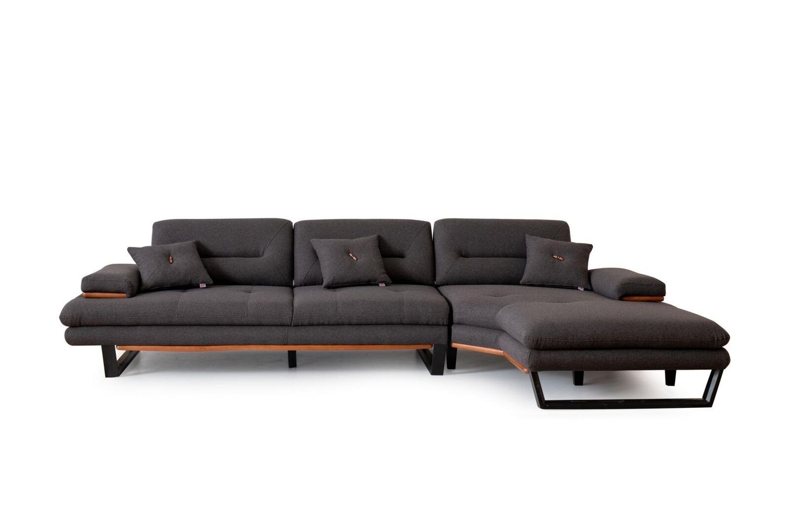 Jvmoebel Ecksofa Designer Grau Ecksofa L Form Modern Möbel Wohnzimmer