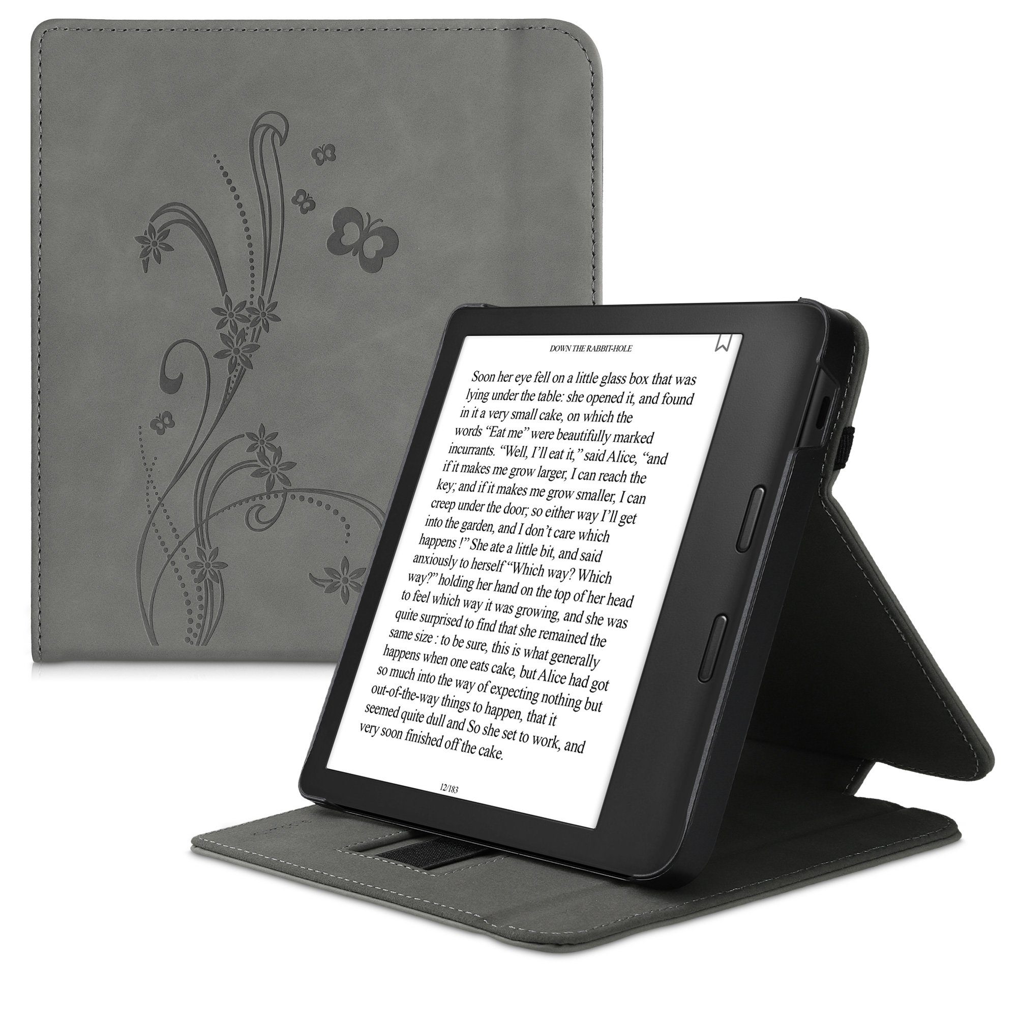 Kwmobile E Reader Hülle Hülle Für Kobo Libra 2 Schlaufe Ständer E