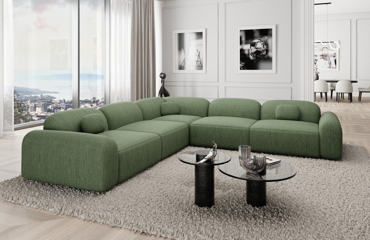 Sofa L Form Grun