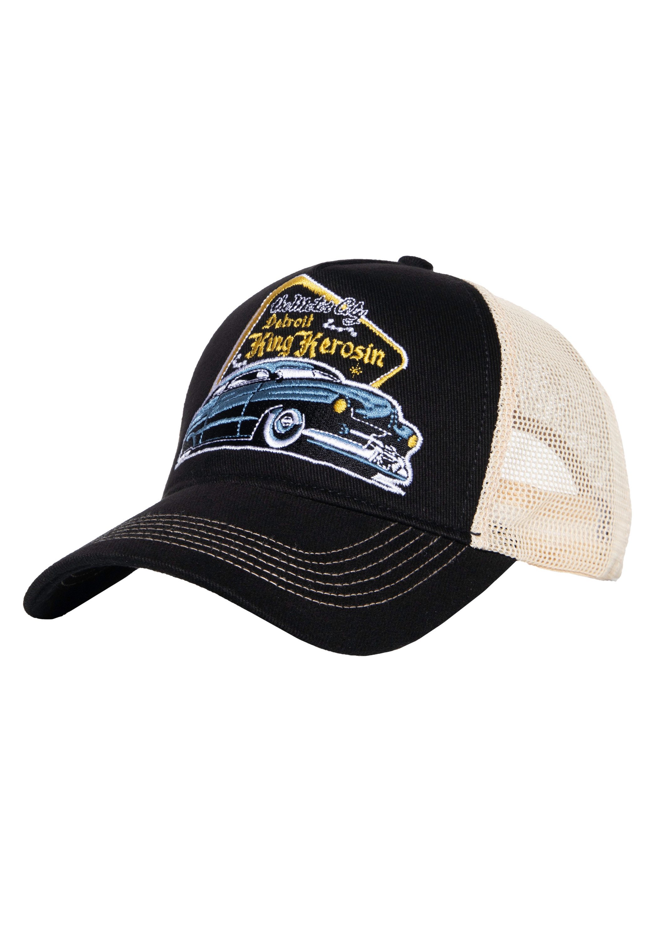 KingKerosin Trucker Cap Detroit Greaser (1-St) mit Front-Stickerei