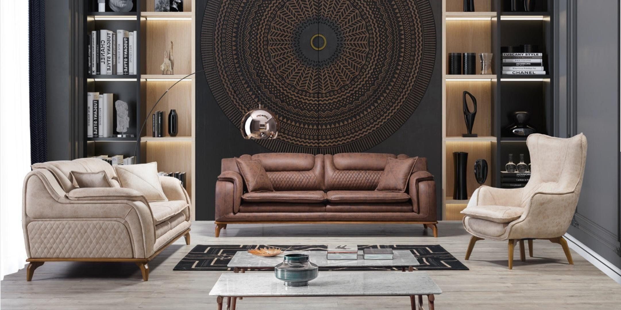 Jvmoebel Sofa Design Sofa Couch Sofagarnitur 331 Sitzer Set
