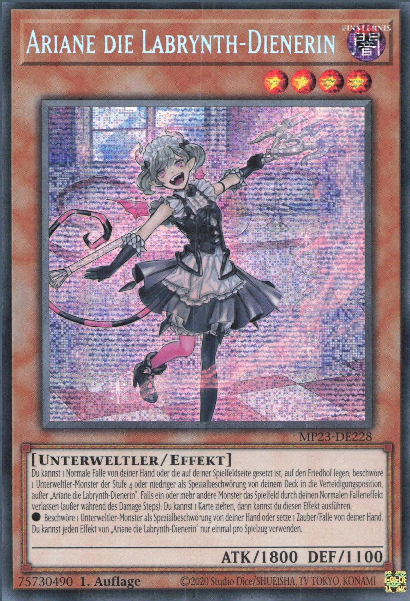 ReCollectibles Sammelkarte YuGiOh Karte Ariane die Labrynth-Dienerin deutsch, Yu-Gi-Oh! Karte ...