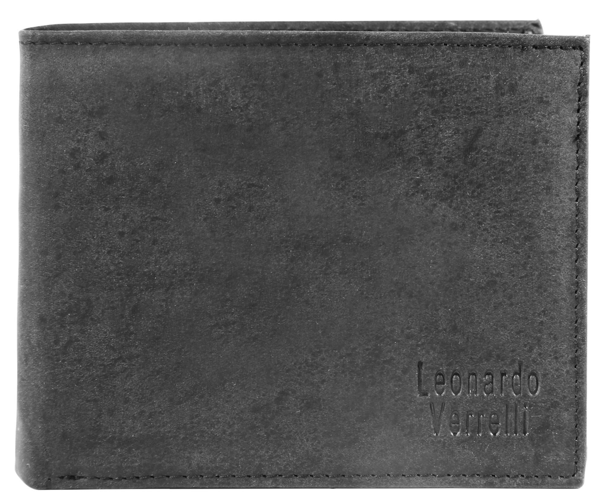 LEONARDO VERRELLI Geldbörse 3000432 Leonardo Verrelli Echtleder Geldbörse, Querformat, (Einzeln ...