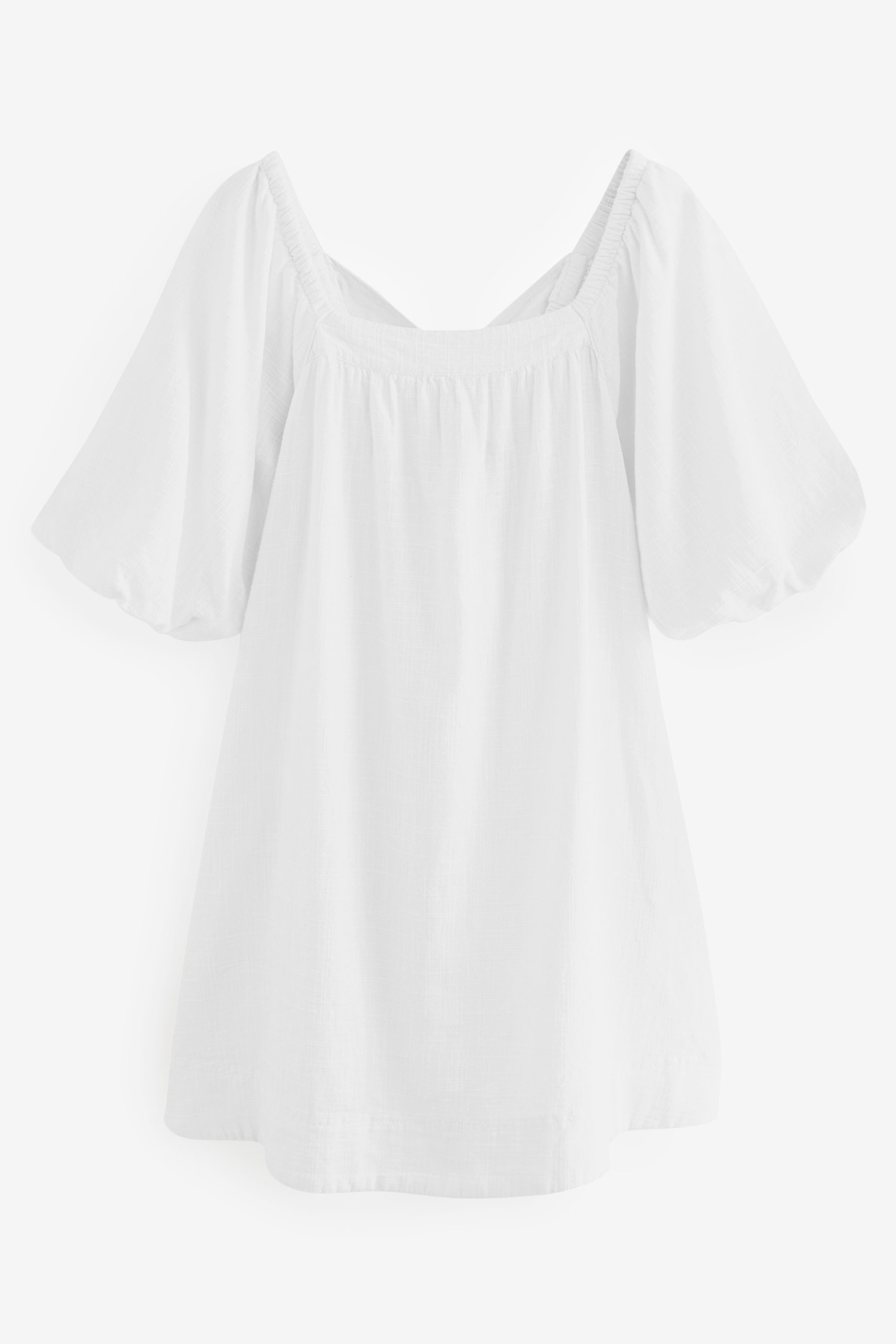 Next Minikleid Minikleid Mit Puffärmeln Aus Leinengemisch 1 Tlg