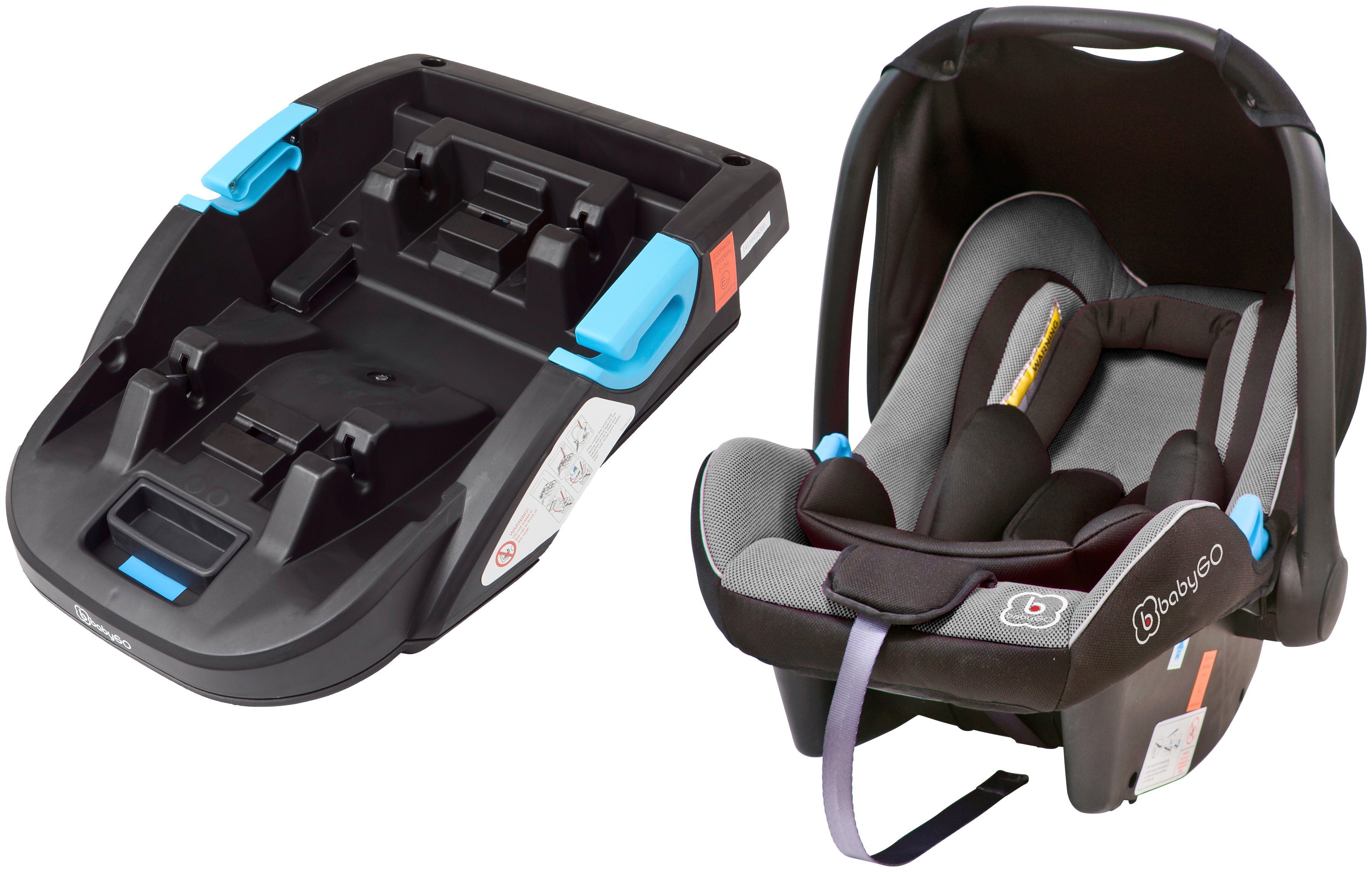 BabyGo Autokindersitz Travel XP + Base, Rückwärtsgerichtet