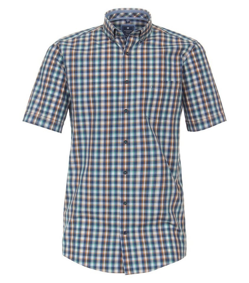 Redmond Kurzarmhemd Kariert Comfort Fit