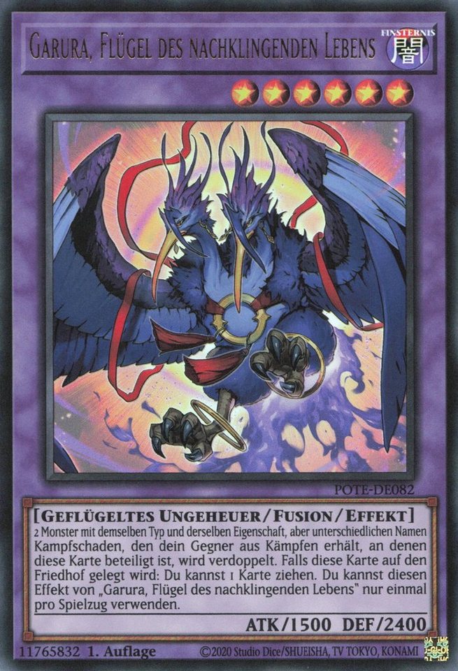 Recollectibles Sammelkarte Yugioh Karte Garura Flügel Des