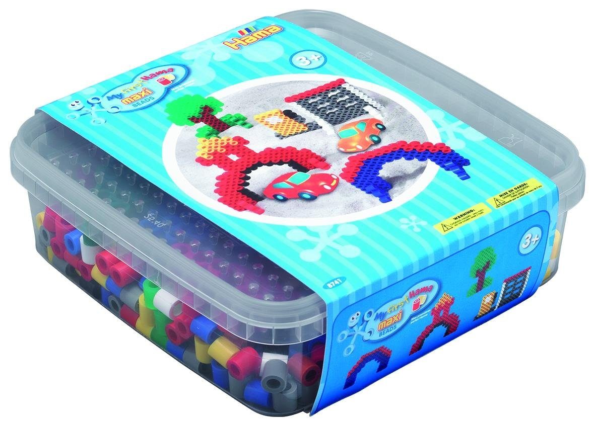 Hama Perlen Bügelperlen Hama Maxi-Bügelperlen Box, Mit Bügelperlen sind ...
