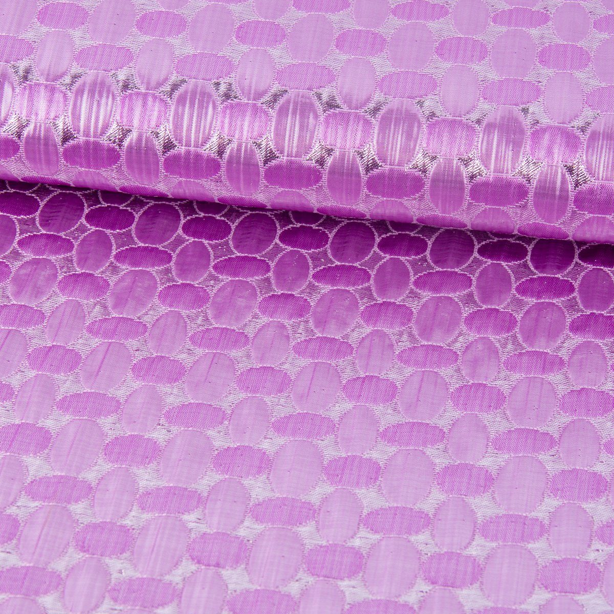 SchÖner Leben Stoff Faschingsstoff Jacquard Lurex Glitzer Ovale