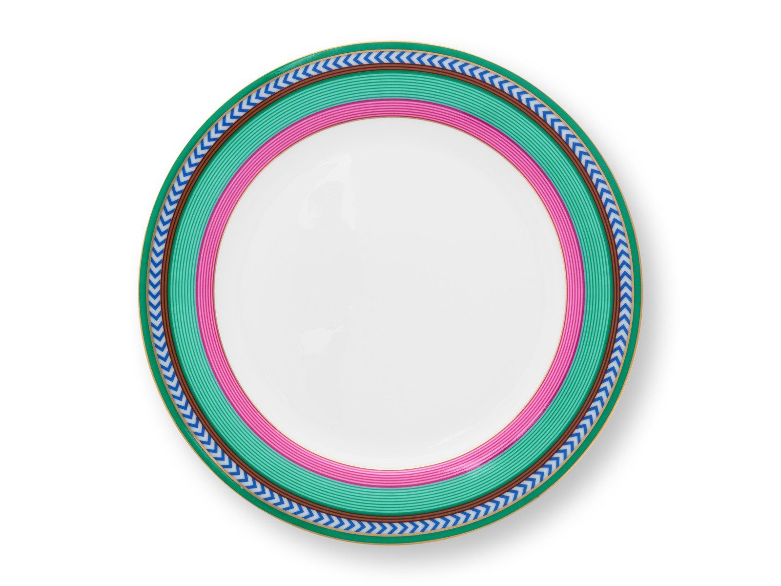 PiP Studio Brotteller Royal Stripes Brotteller dark pink 17 cm, Plate ...