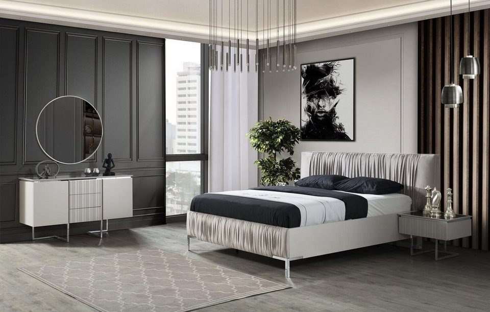 Jvmoebel Schlafzimmer Set Schlafzimmer Komplette Bettrahmen Doppelbett