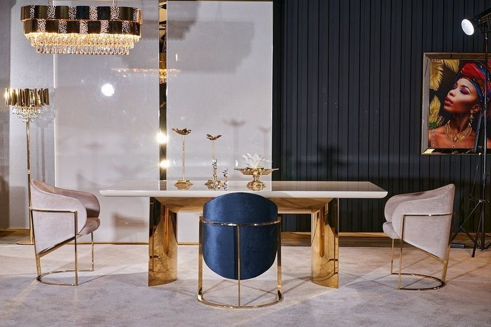 Jvmoebel Esszimmer Set Esszimmer Set Tisch 4 Stühle Esszimmerstuhl