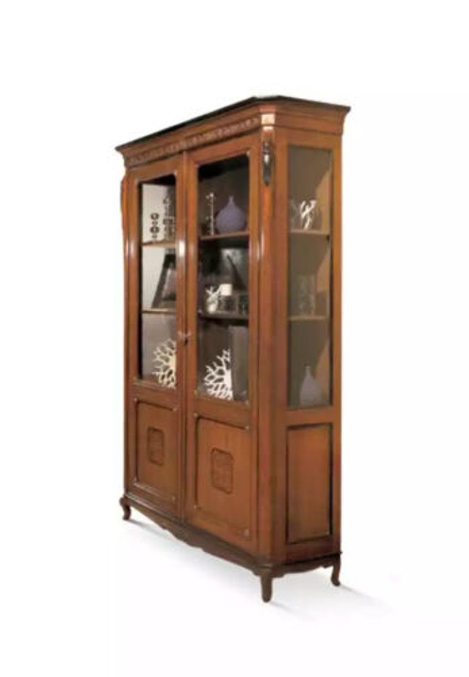 Jvmoebel Vitrine Braun Vitrine Holz Möbel Regal Design Klassische